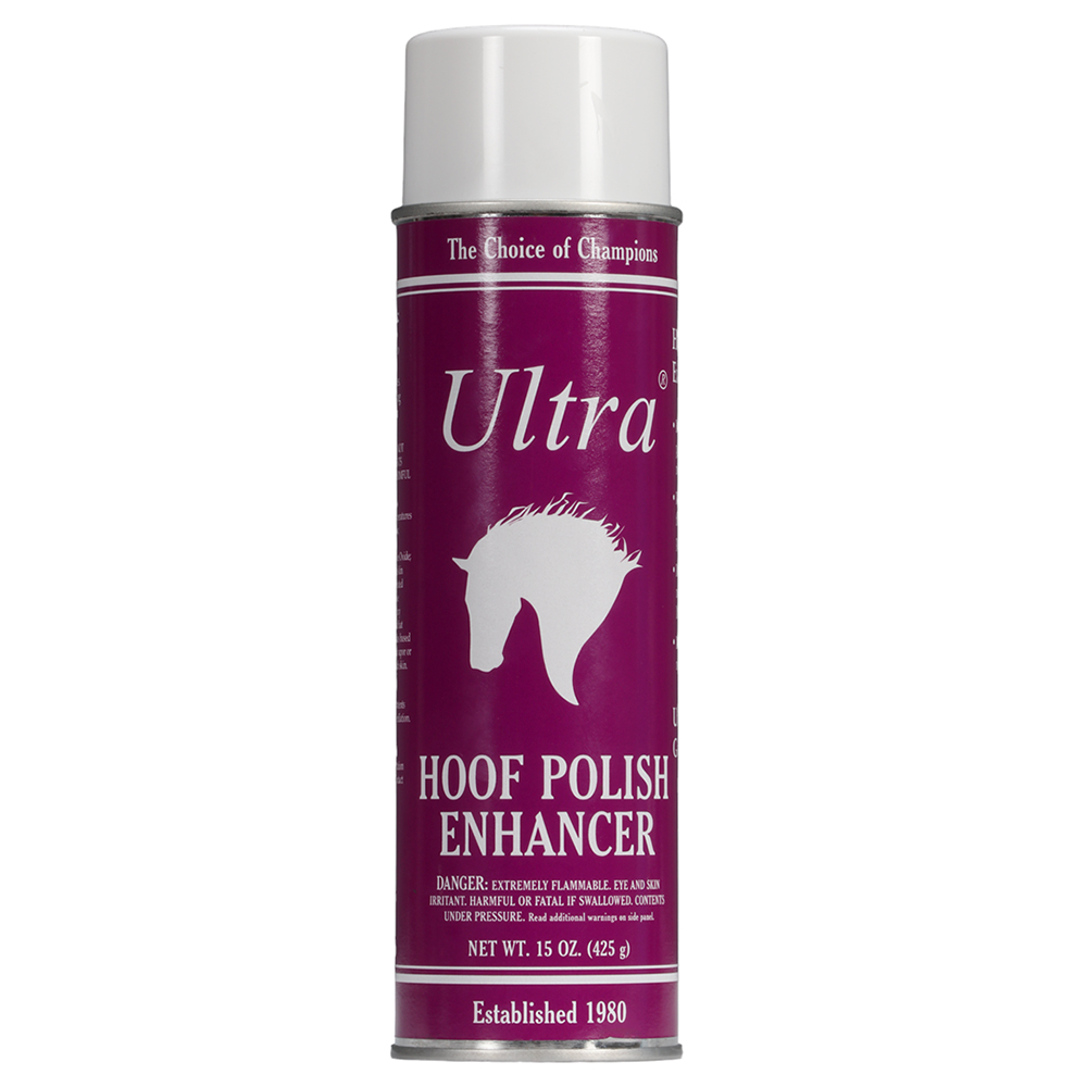 Ultra Hoof Polish Enhancer Aerosol 313g - Saddlery Trading - Saddlery ...